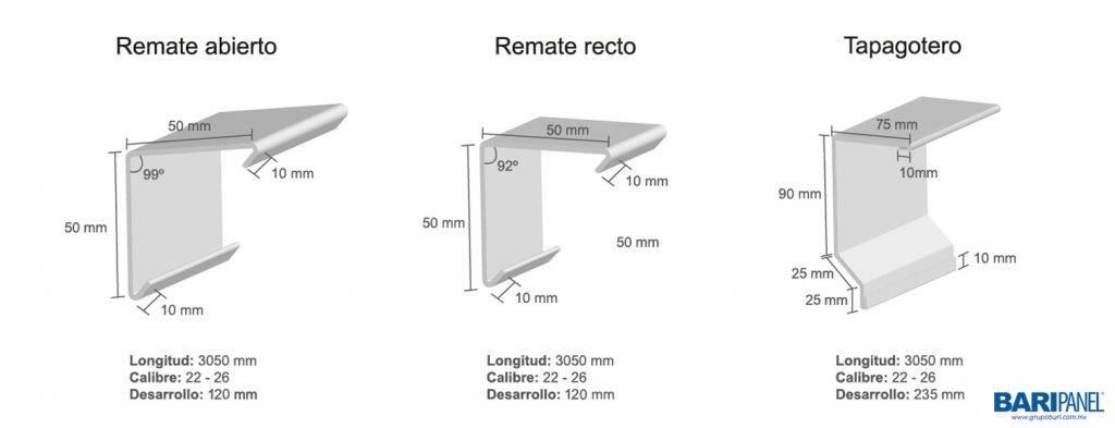 Remates de Lámina | BARIPANEL
